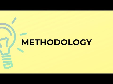 What is the meaning of the word METHODOLOGY?