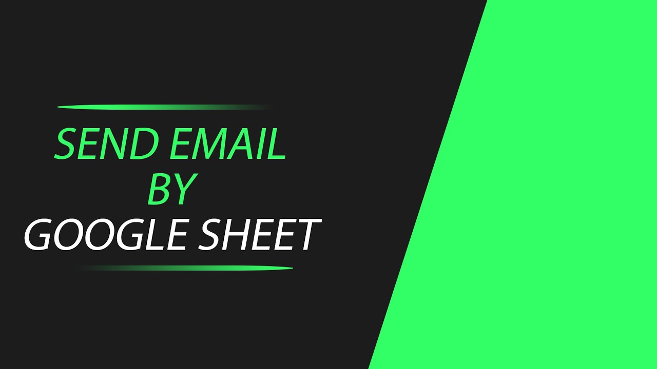 How to send Email by Google Sheet | Google Apps Script