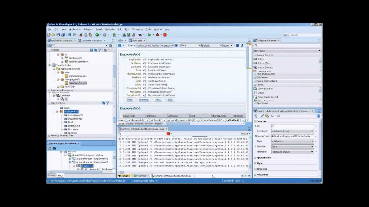 003 Jdeveloper:  View Object Relationships