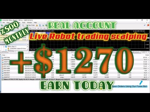 Best Forex Robot 2023 - Live Robot trading scalping +$1270 EARN TODAY