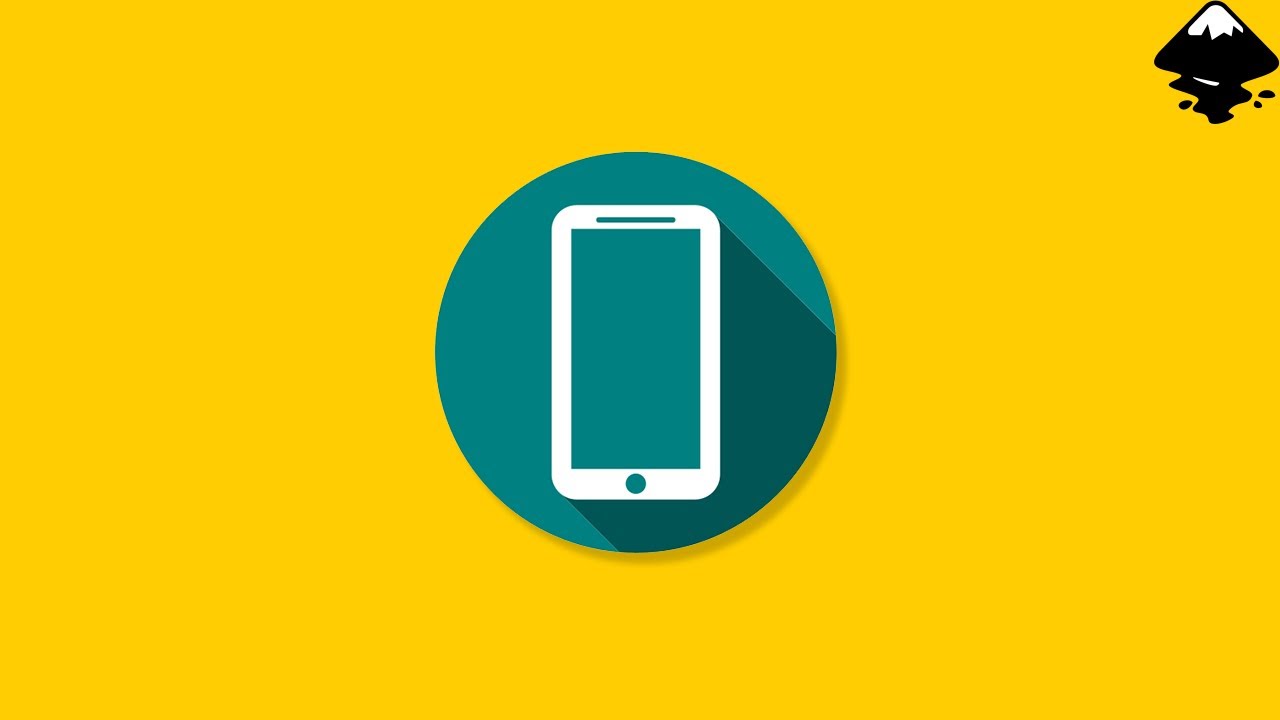 Create a smartphone icon in Inkscape