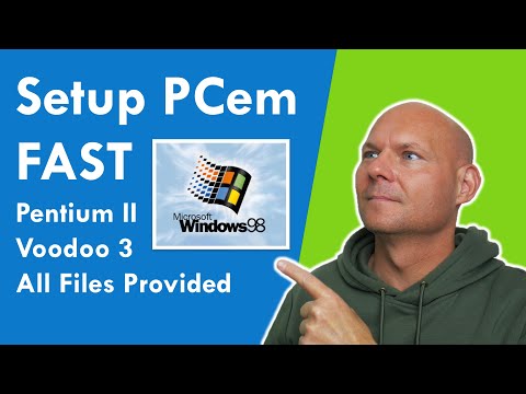PCem Windows 98 Setup (Pentium II +Voodoo 3, all files provided)