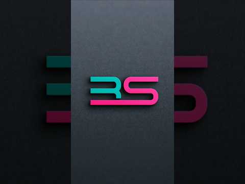 RS logo design Process in illustrator #shorts #short #srb