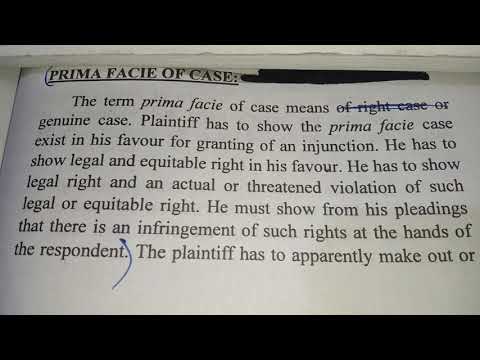 Prima Facie