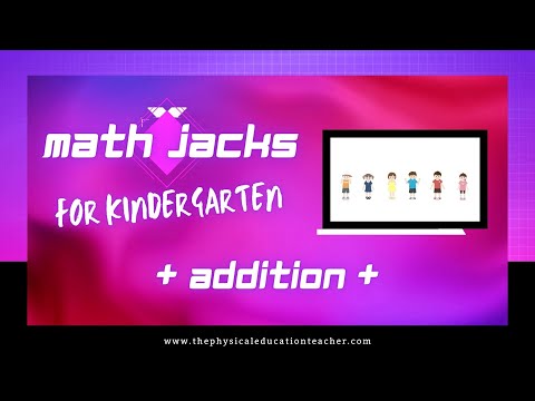 Math Jacks for Kindergarten - All ADDITION Problems (w/audio)