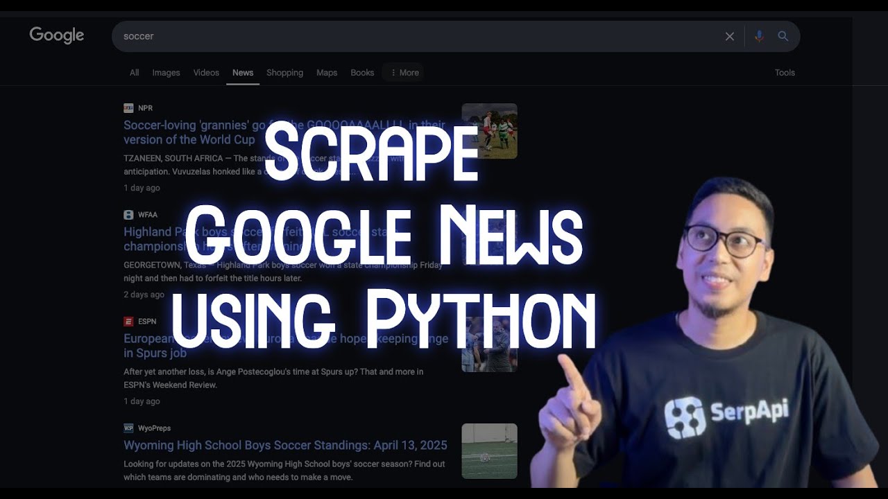 Scraping Google News using Python (Simple API)