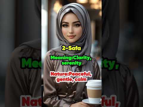 Part34||Famous Muslim Girls Names  |Unique Names with Meanings in Urdu|Stylish BabyGirl Name #hijab