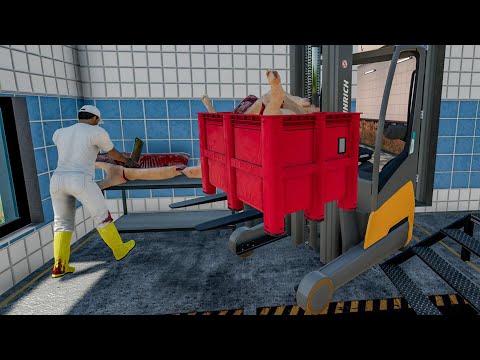 A day in the life of a slaughterhouse worker | Farming Simulator 22