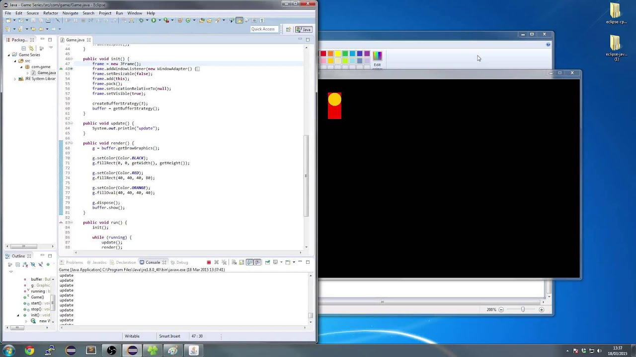 Java Game Programming E03: Rendering graphics in Java