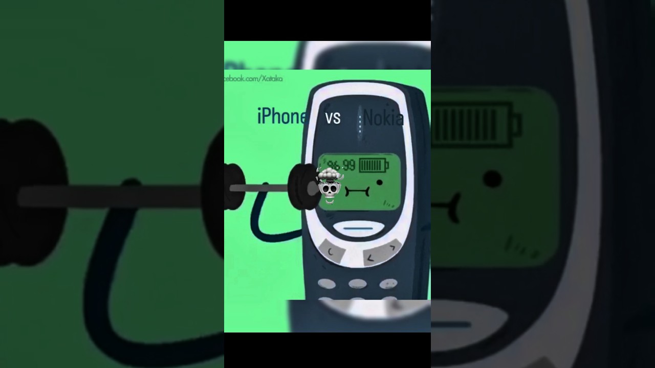 Iphone vs Nokia ☠️🥶 #nokia #iphone