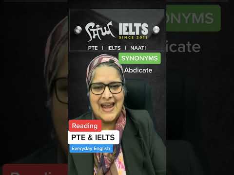Synonyms: Abdicate | Singh IELTS | Your Ultimate Preparation Guide