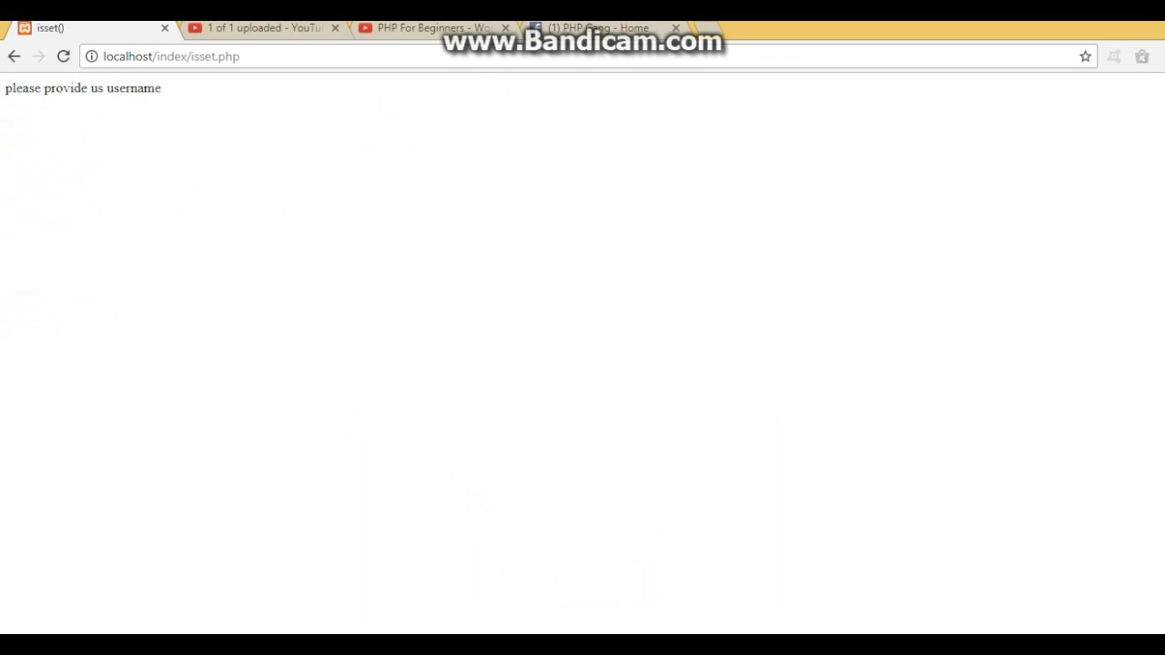 PHP For Beginners - Working with isset() and !empty() Function in PHP