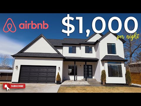 INSIDE A LUXURIOUS MODERN AIRBNB LISTED AT $1,000 PER NIGHT! | MUST SEE FULL HOUSE TOUR!! | 4K