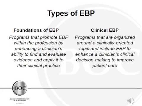 What is EBP?
