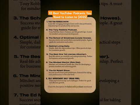 10 Best YouTuber Podcasts You Need to Listen to (2025)