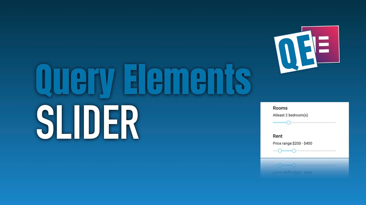 Slider filter - Query Elements