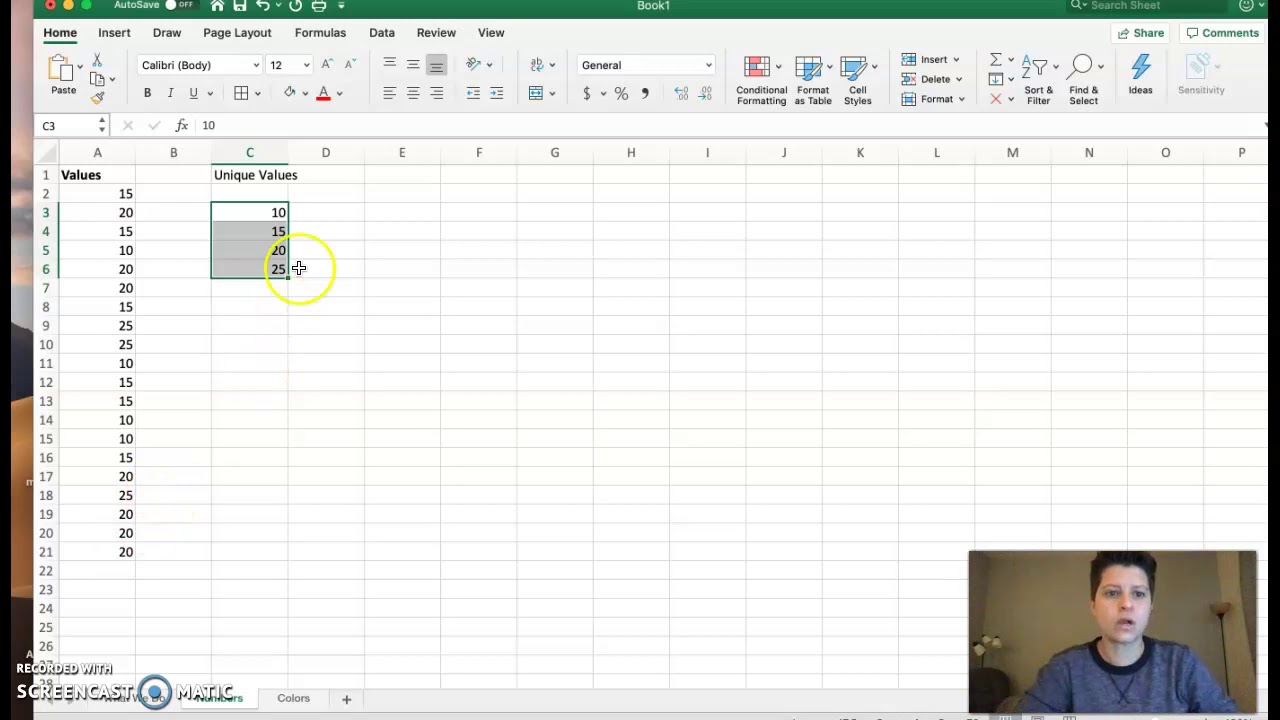 Create Frequency Tables with Excel
