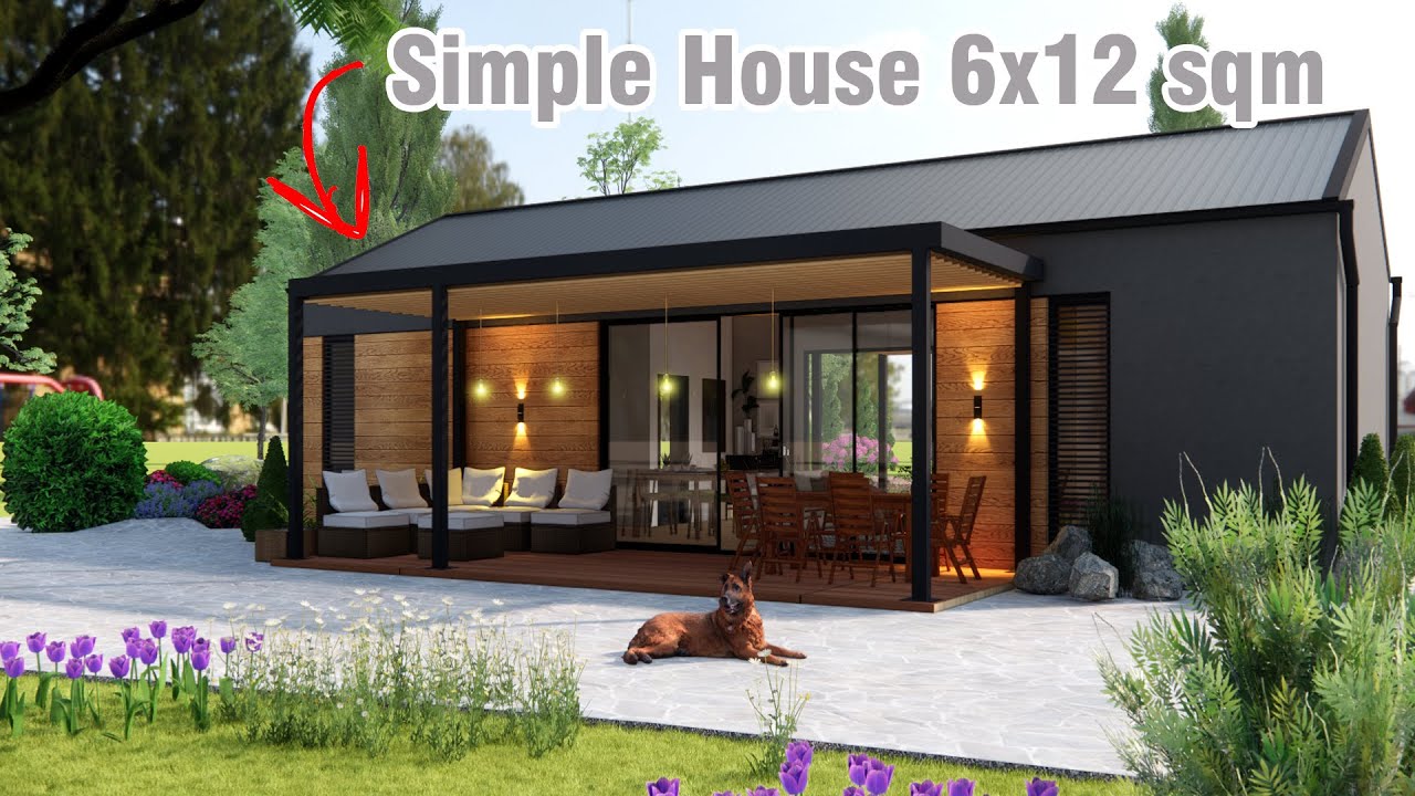 3 BEDROOM HOUSE DESIGN 6 x 12sqm