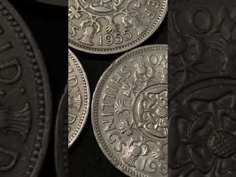 UK 🇬🇧 1955-1964-1966 TWO SHILLINGS COINS 🪙 💰