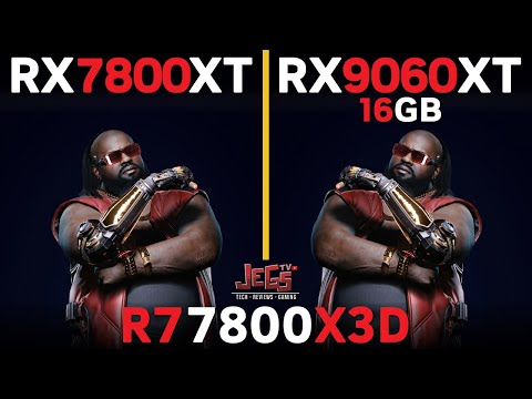 RX 9060 XT vs RX 7800 XT | Ryzen 7 7800x3D | Tested in 15 games