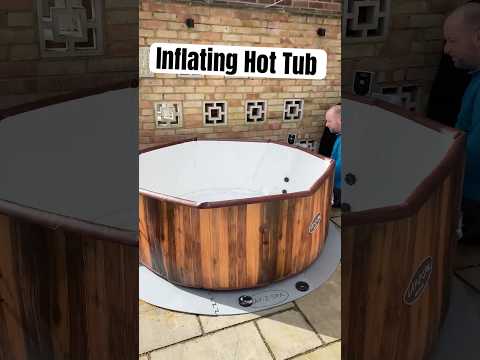 Inflating Lay-Z-Spa Helsinki Air Jet Hot Tub #jacuzzi #hottub #fun #water #inflation #inflate