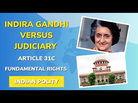 Exception to Fundamental Rights I Article 31C I Indira Gandhi vs Judiciary I #indianpolity