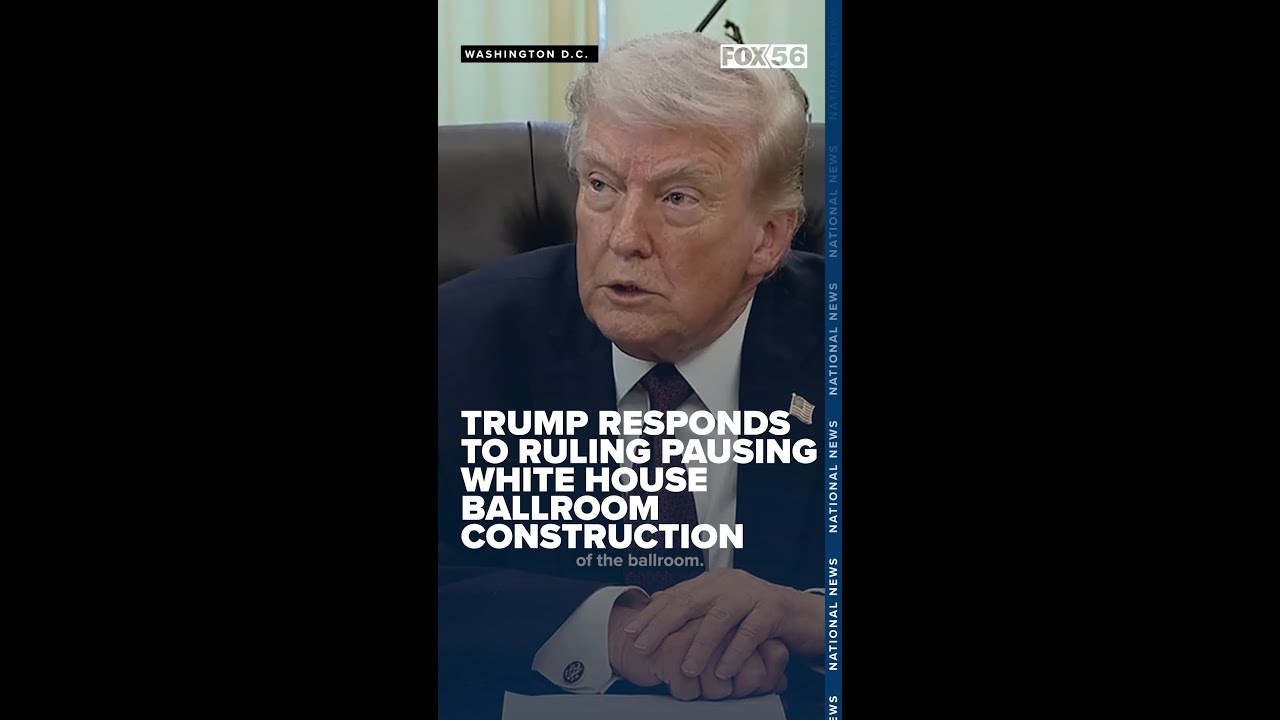Trump responds to ruling pausing White House Ballroom construction