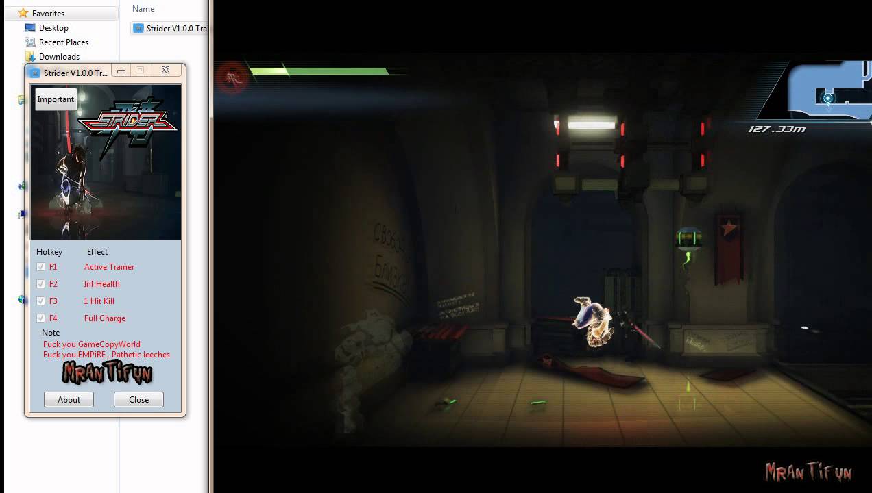Strider V1.0.0 64Bit Trainer +3