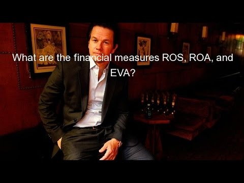 What are the financial measures ROS, ROA, and EVA?