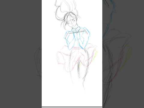 Sketch of an angel #anime #digitalart