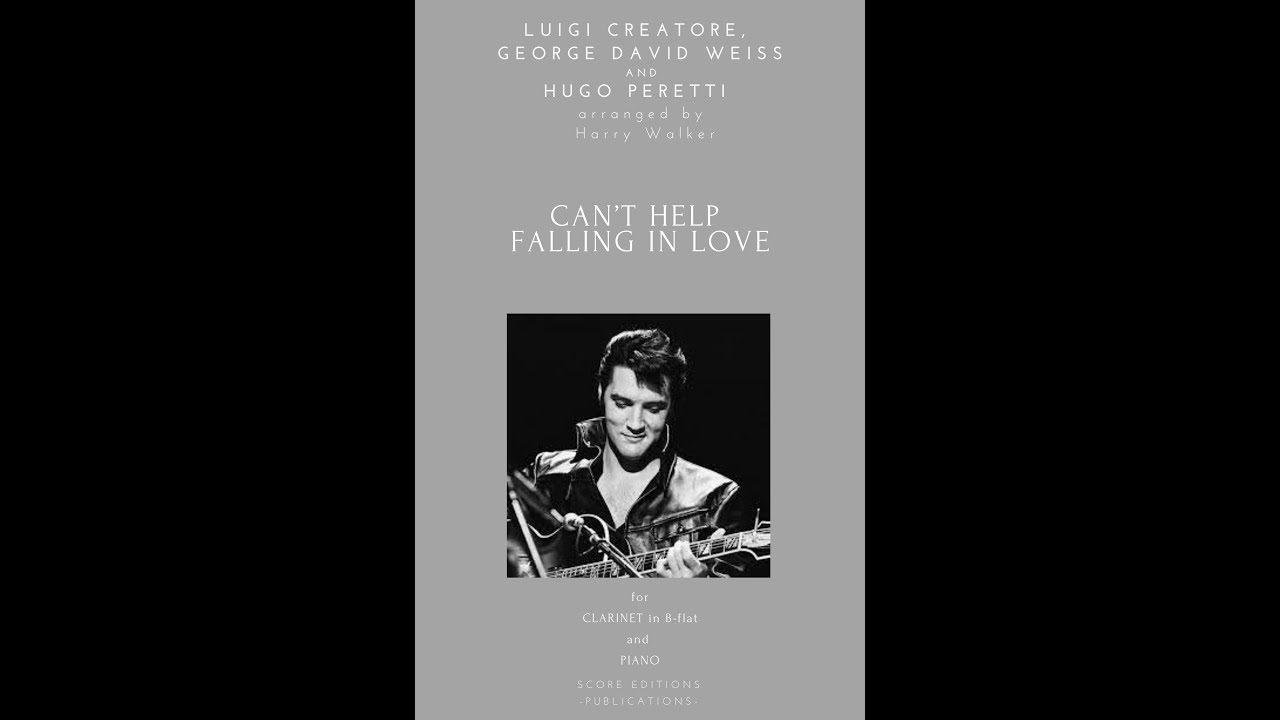 Can't Help Falling In Love (Elvis Presley) for Clarinet in B-flat and Piano