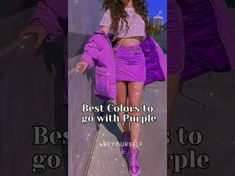 Best colours to go with Purple... #shorts #youtubeshorts #combination #purple