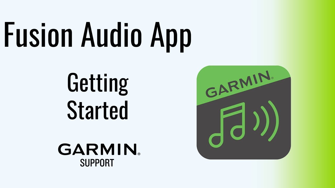 Fusion® Audio App | Getting Started (Apple®) | Garmin Support