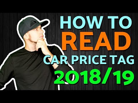 Monroney Sticker - How To Read CAR Price Tag (Ex-Car Salesman Tells ALL) | How to Buy a Car