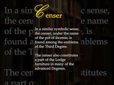 Censer - Masonic Dictionary #shorts