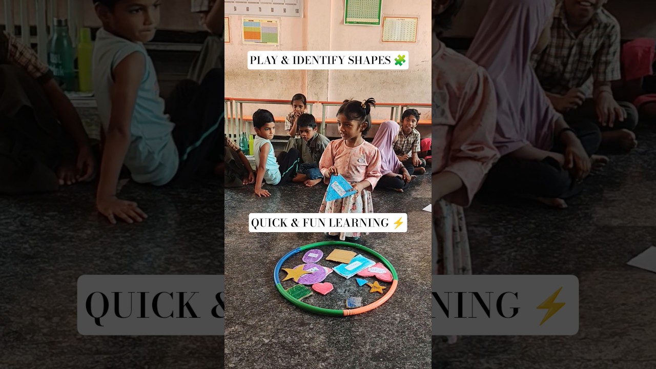 Learning Shapes Through Fun Activities for Kids 🎨#trending #ytshorts #kidslearning#activitiesforkids