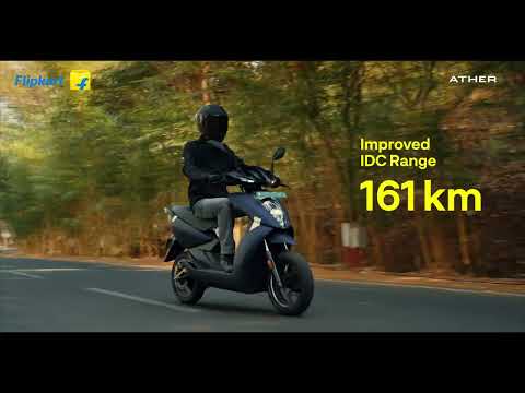 Ather 450X 161 KM IDC range with Ather Stack Pro Booking for Ex ...