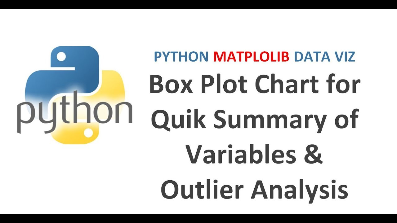 Python Data Visualization | How to create Boxplot in Matplotlib | Box plot chart with Real Data