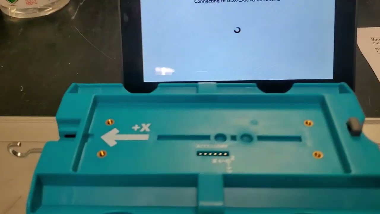 Vernier Sensor Cart Setup on LabQuest 3