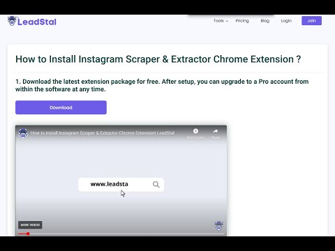 How to Install Instagram Following Scraper | #1 IG Following Email  Finder & Extractor |  LeadStal