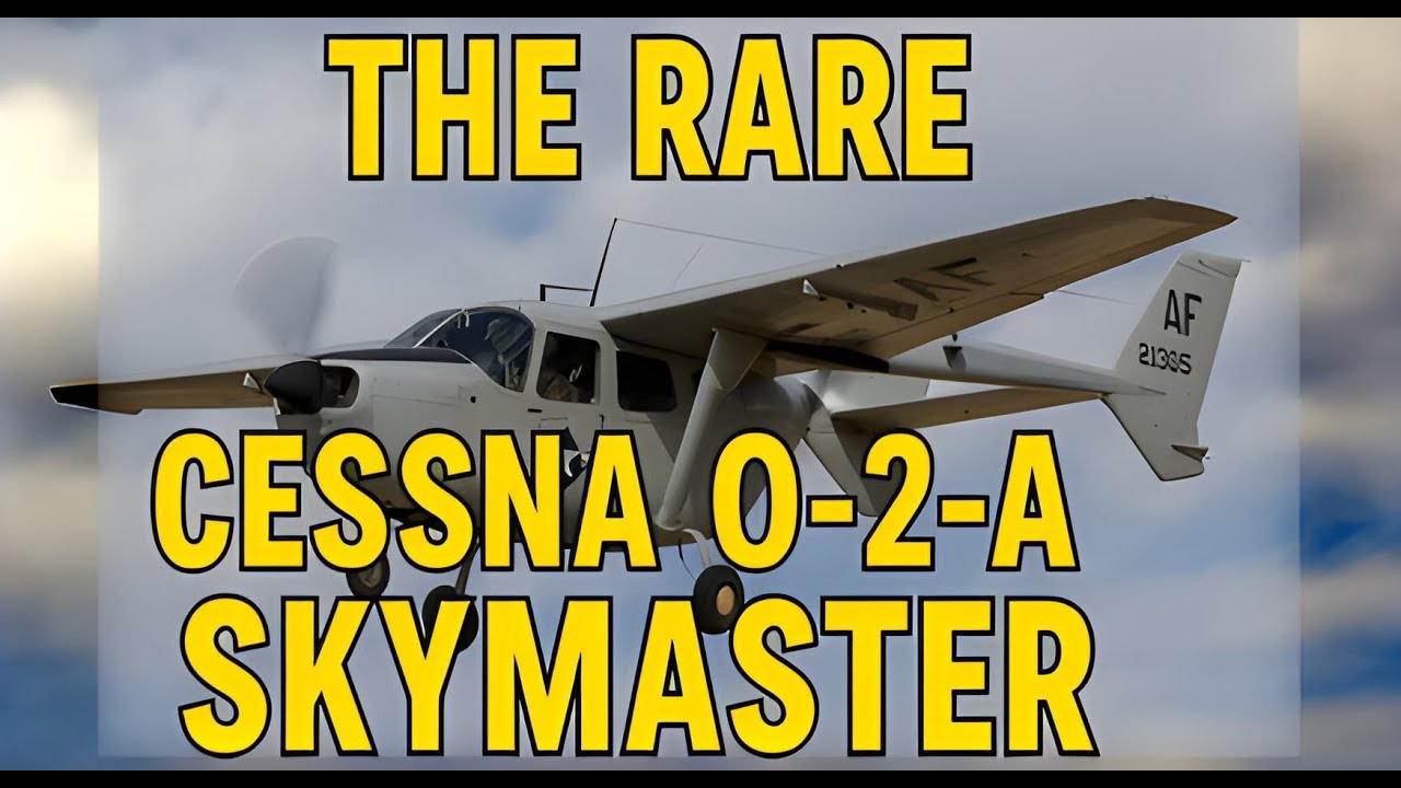 Cessna O-2A Skymaster – Rare Twin-Boom Spy Plane in Action | Vietnam War Icon