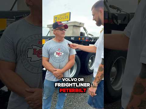 Volvo or freightliner ?#logistics #cdl #driver #semitruck