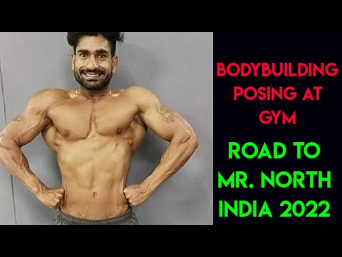 Bodybuilding Posing At Gym || Road to Mr. North India 2022