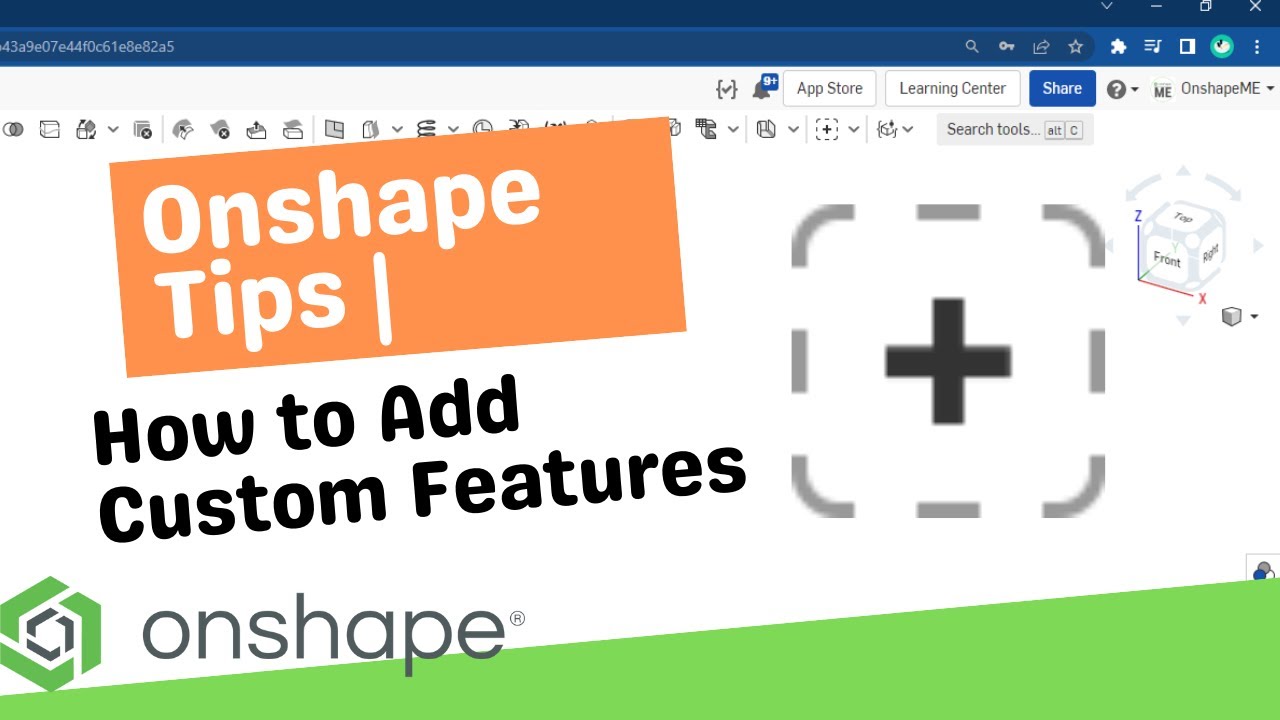How to Add Custom Features in Onshape | Onshape Tips