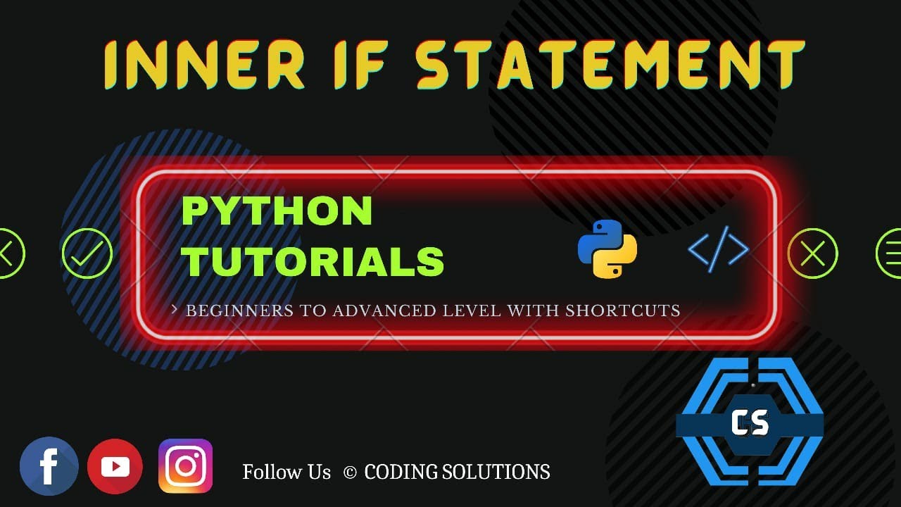 #14 Nested If Statement In Python | Python Programming For Beginners | Coding Solutions