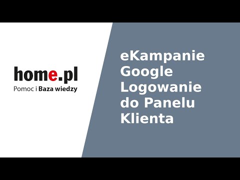 eKampanie Google - logowanie do panelu klienta