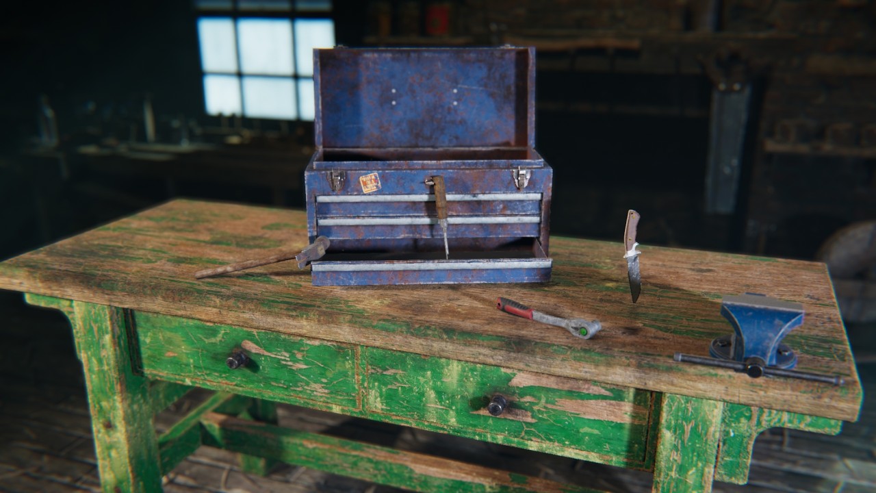 Interactive Workbench & Tools Set - Workshop Bundle (Unity HDRP & URP)