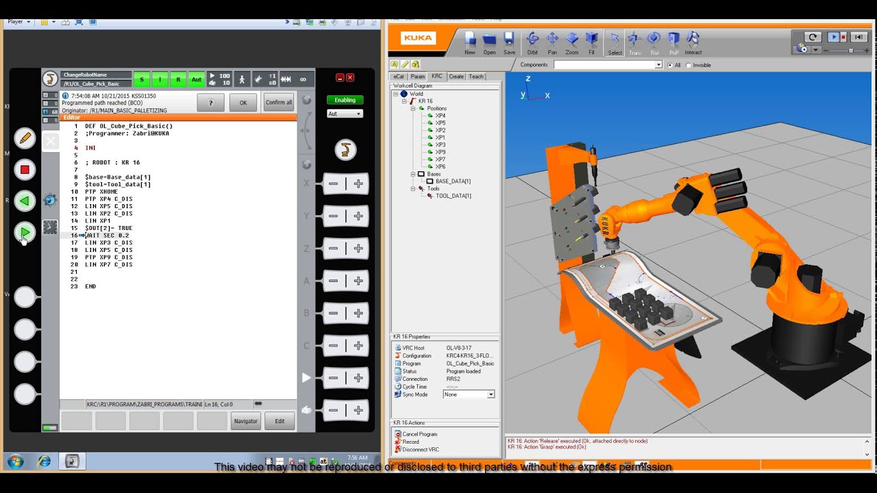 KUKA ROBOT Programming -Basic Palletizing