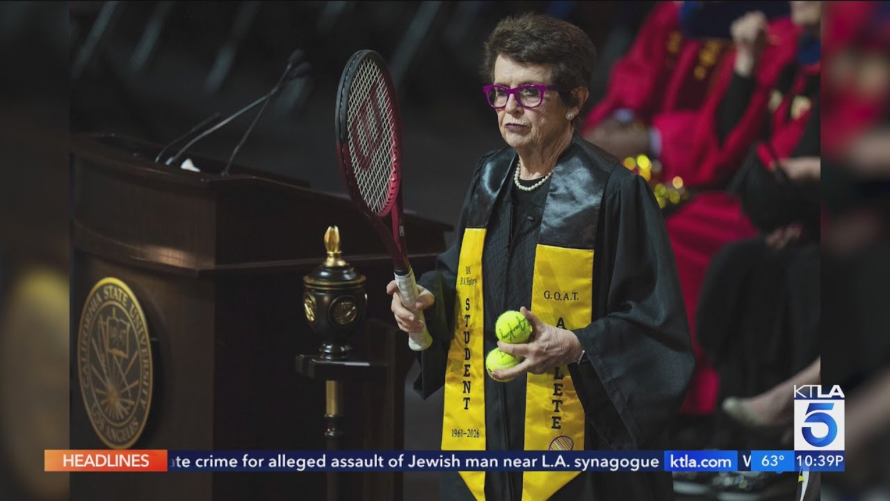Billie Jean King, 82, earns a college degree 65 years after starting at Cal State LA
