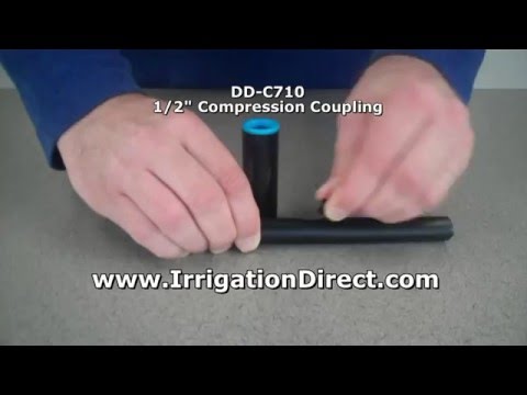 Drip Irrigation Compression Coupling for .710 OD Tubing C710